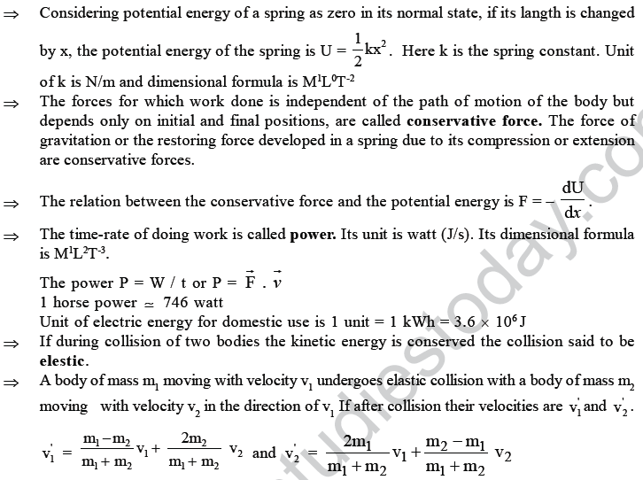 NEET UG Physics Work Energy MCQs with Answers
